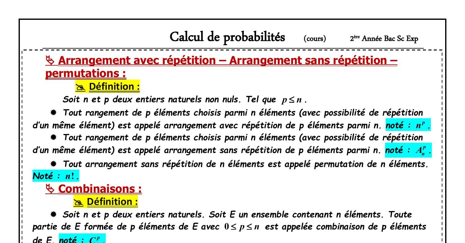 cours 1 probabilité 2bac.pdf | DocDroid