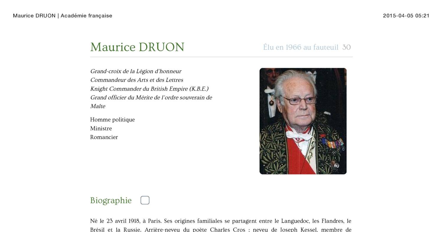 Maurice DRUON | Académie française.pdf | DocDroid