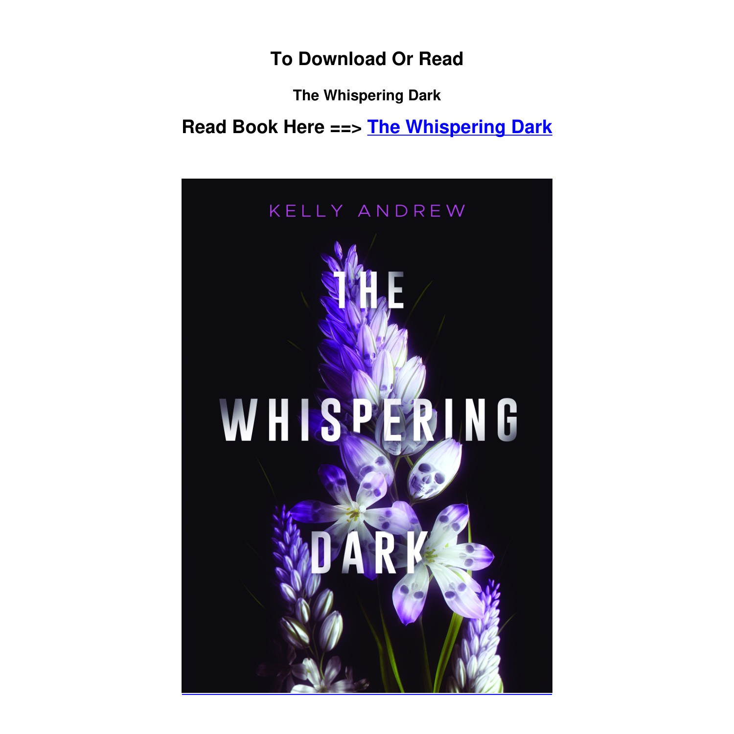 DOWNLOAD pdf The Whispering Dark BY Kelly Andrew.pdf | DocDroid