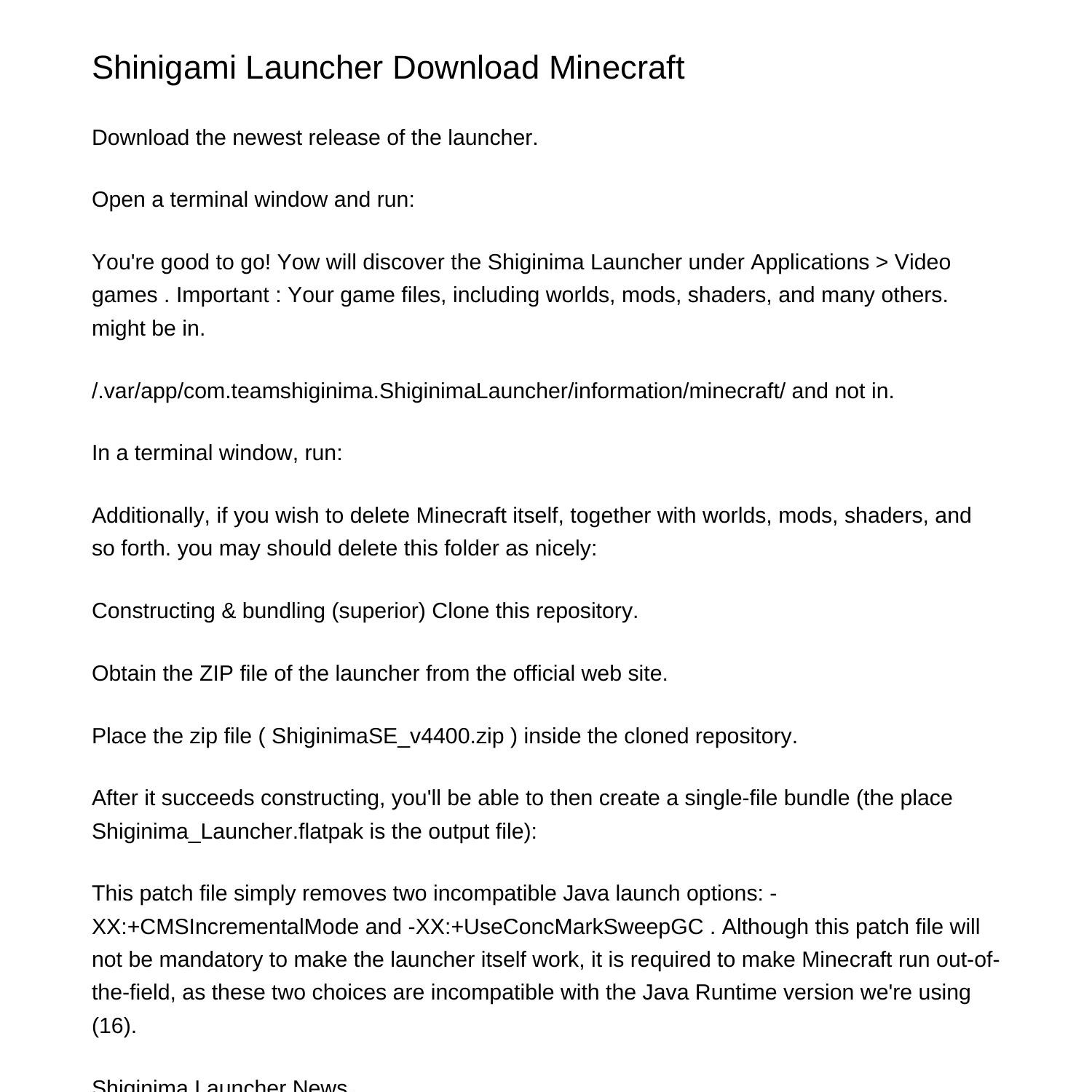 Shinigami Launcher Download Minecraftecukx.pdf.pdf | DocDroid