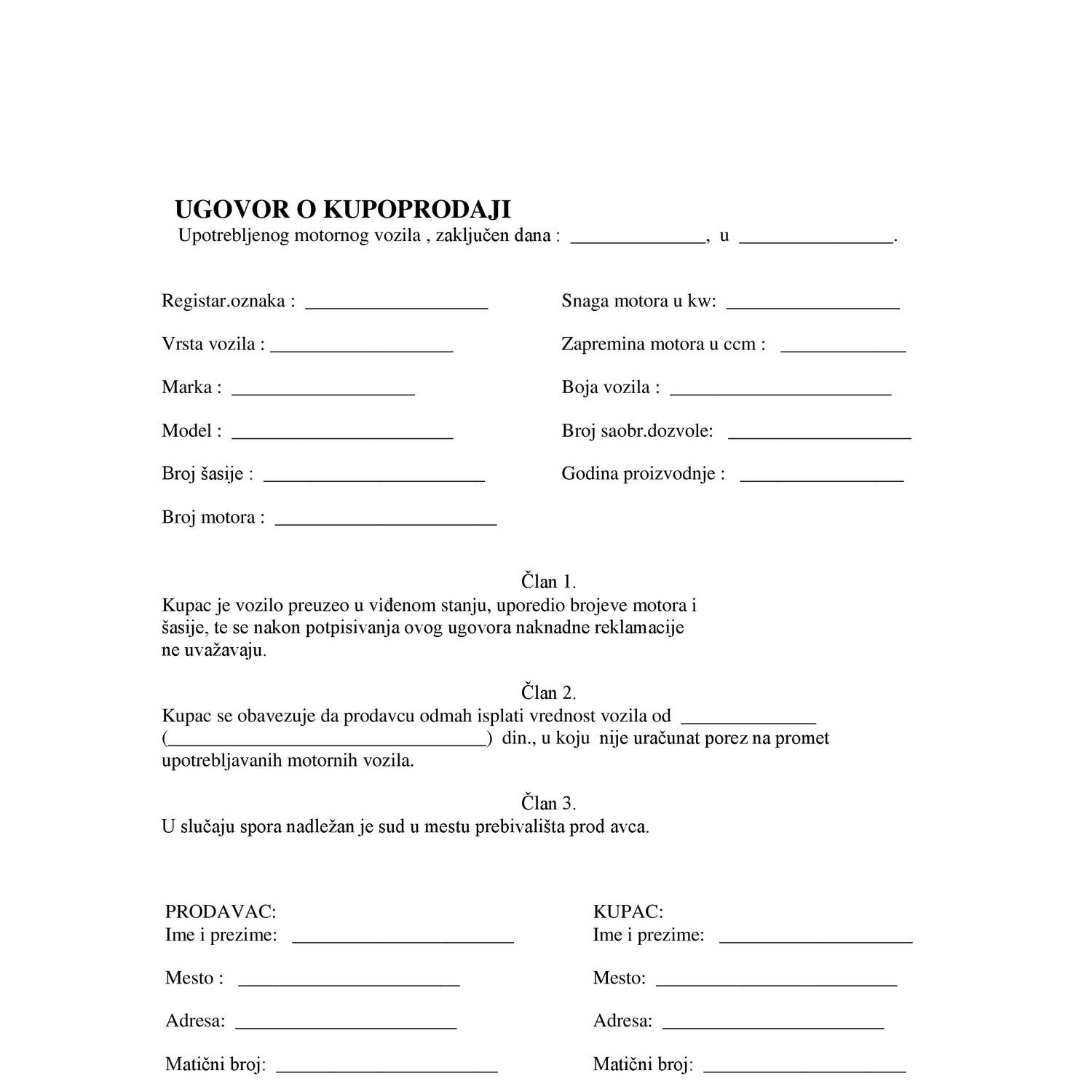 kupoprodajni ugovor blanko.docx | DocDroid