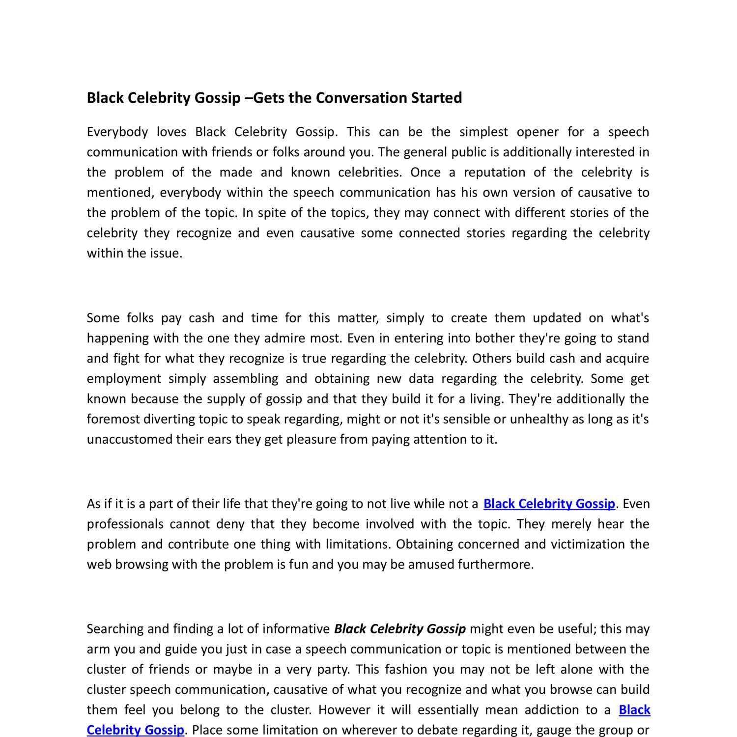 Black Celebrity Gossip.pdf | DocDroid