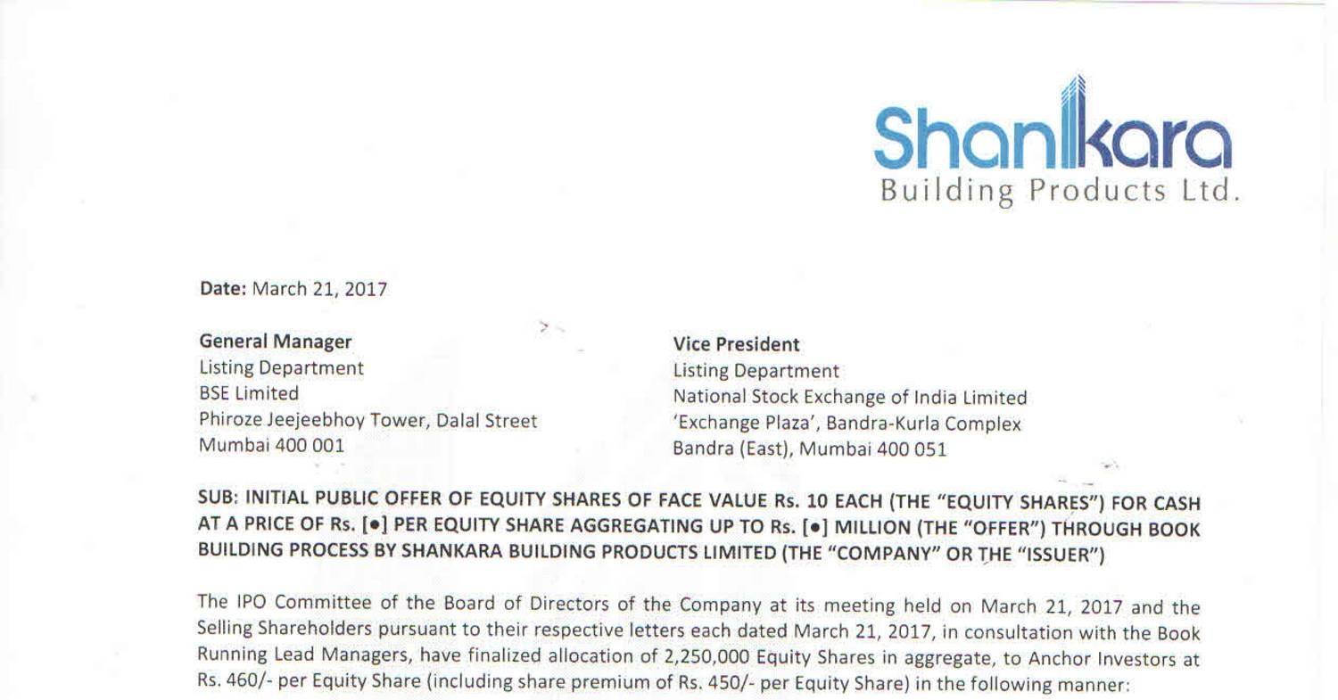 Anchor Allocation SHANKARA_Intimation to SE.pdf | DocDroid