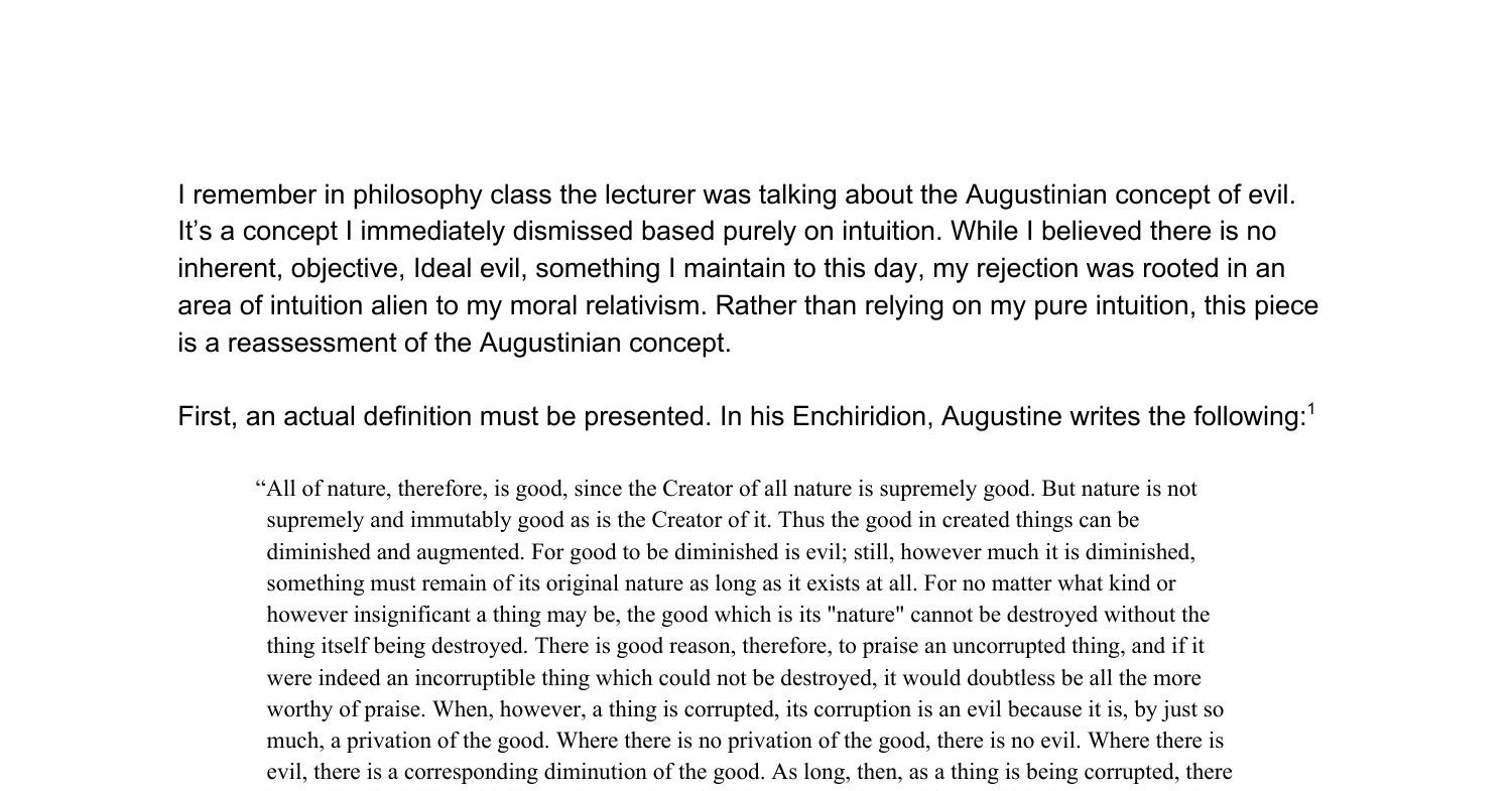 Reconsidering the Augustinian Concept of Evil .pdf | DocDroid
