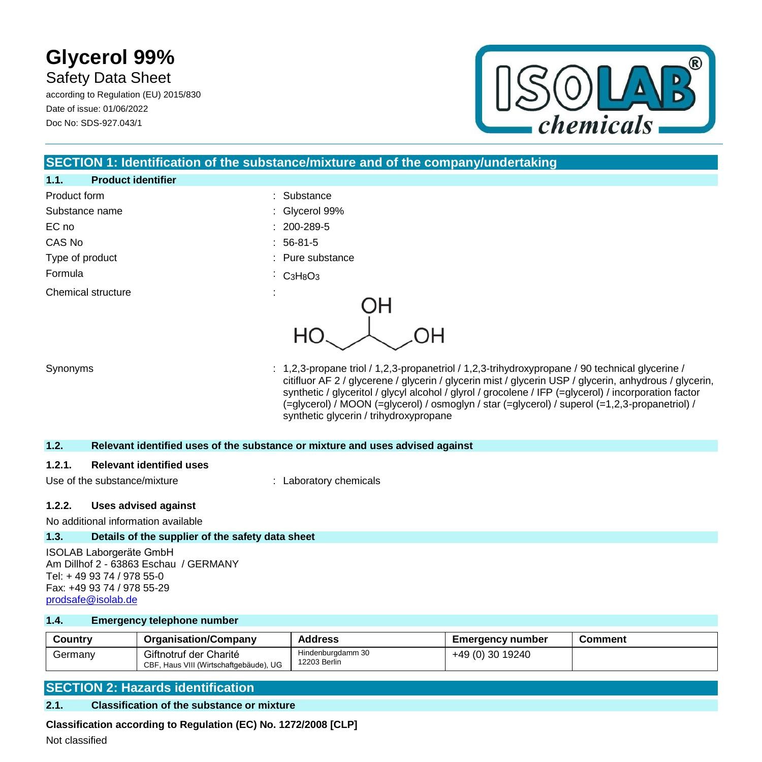 Glycerol Sds