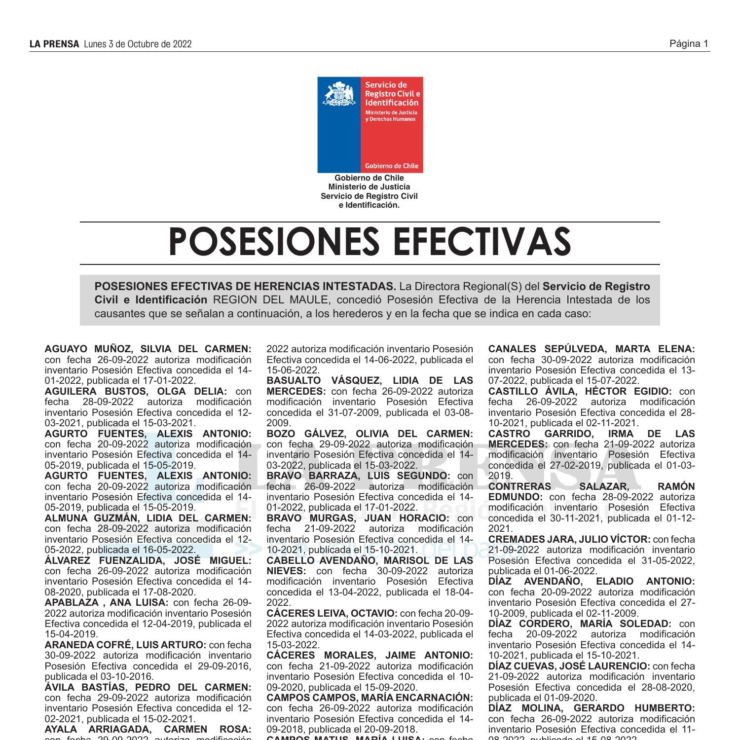 POSESIONES EFECTIVAS.pdf | DocDroid