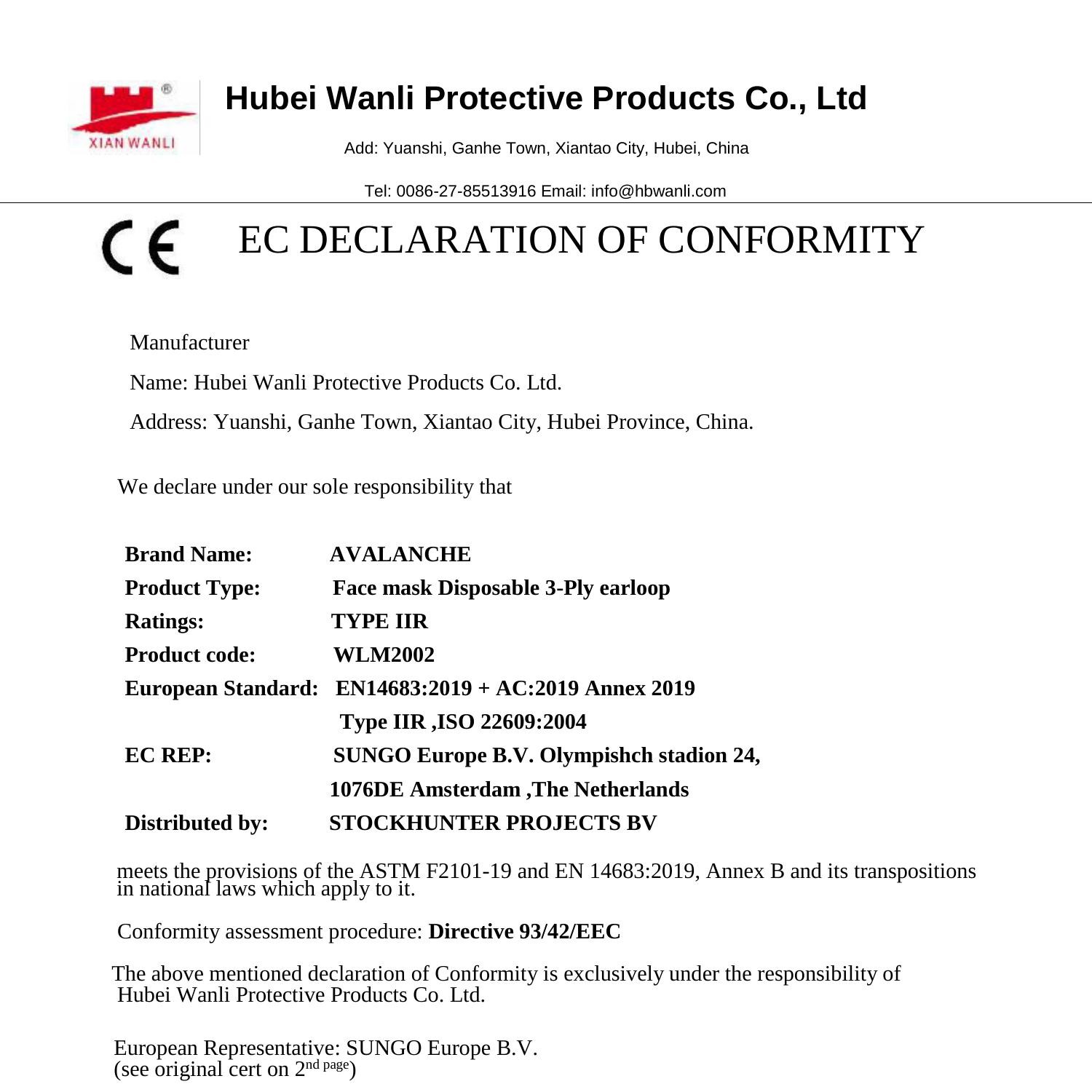 CE-declaration-of-conformity-medical-face-mask-Avalance.pdf | DocDroid