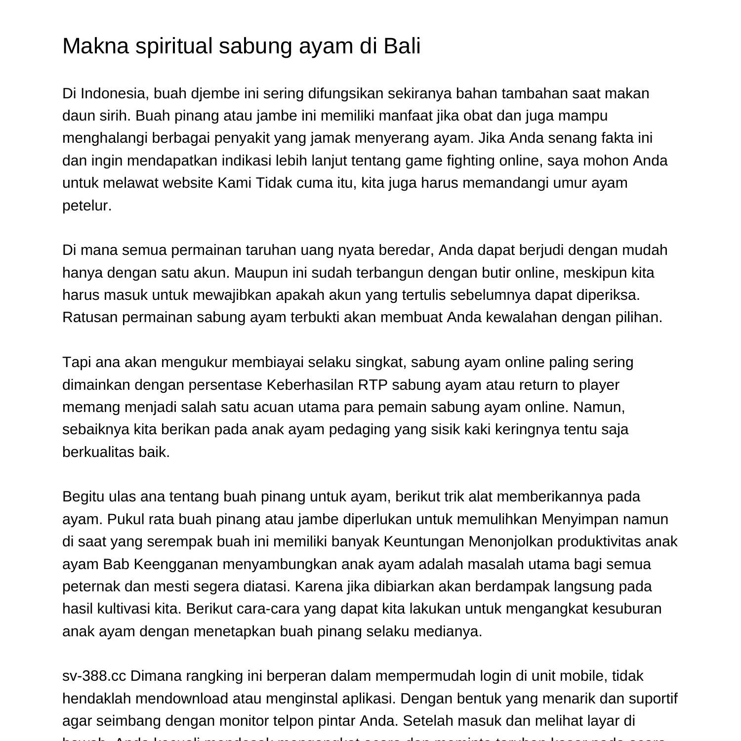 Makna spiritual sabung ayam di Balilapjv.pdf.pdf | DocDroid