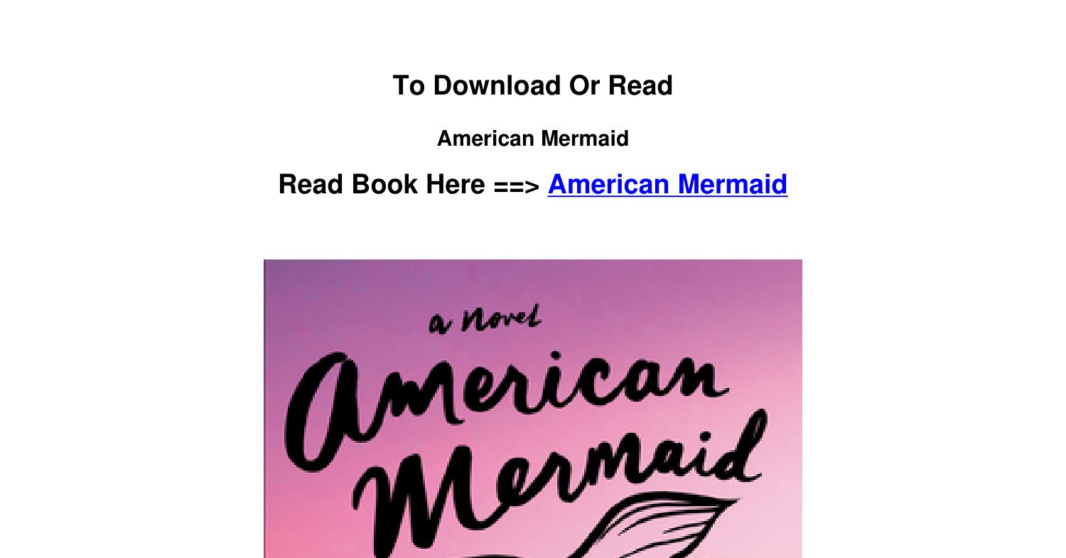 ePub download American Mermaid By Julia Langbein.pdf | DocDroid