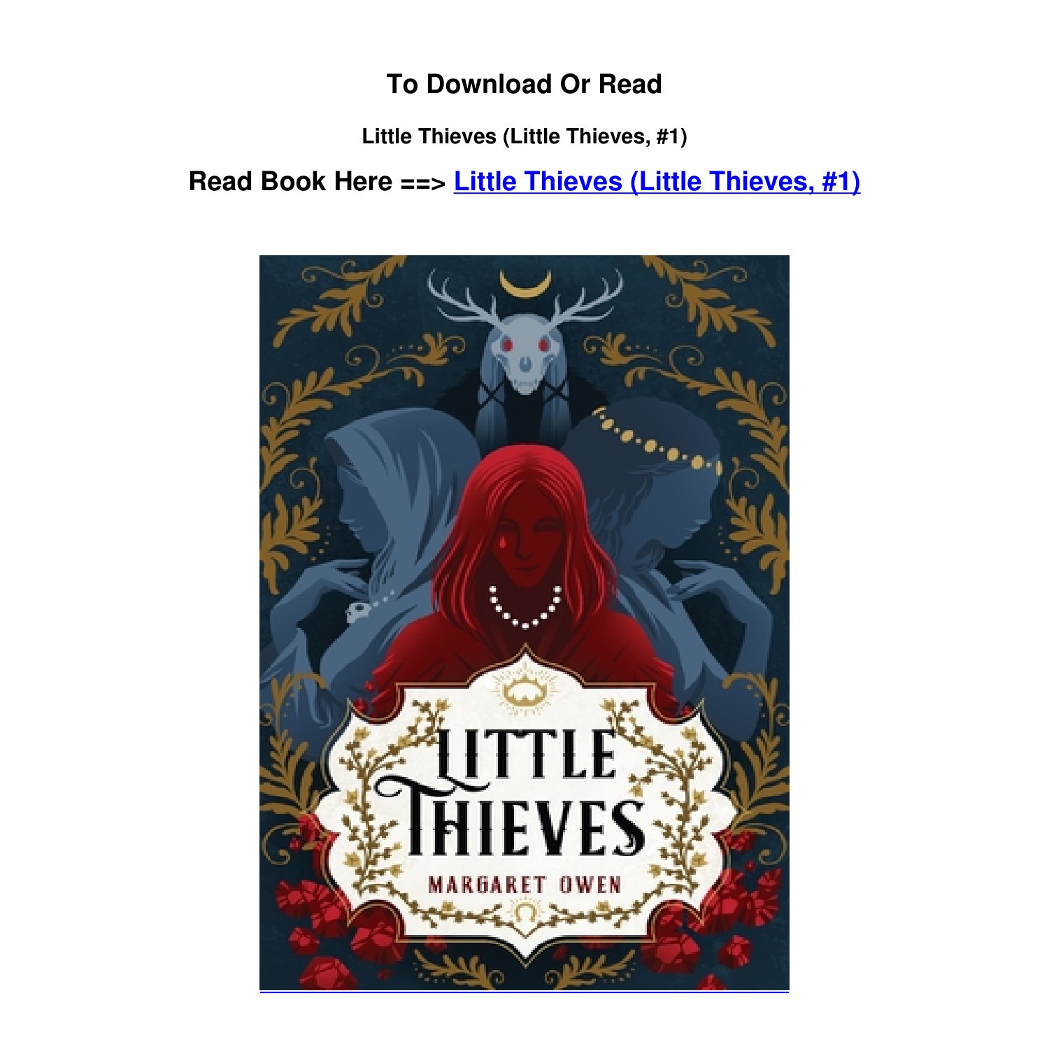 download PDF Little Thieves Little Thieves 1 BY Margaret Owen.pdf | DocDroid