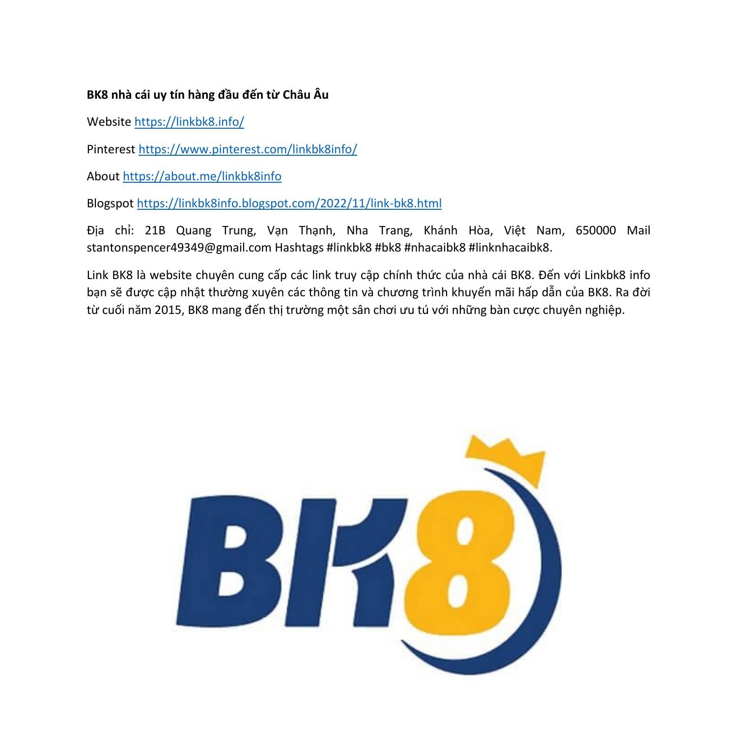 Link BK8 link truy cap vao cong game BK8 uy tin Chau Au.pdf | DocDroid