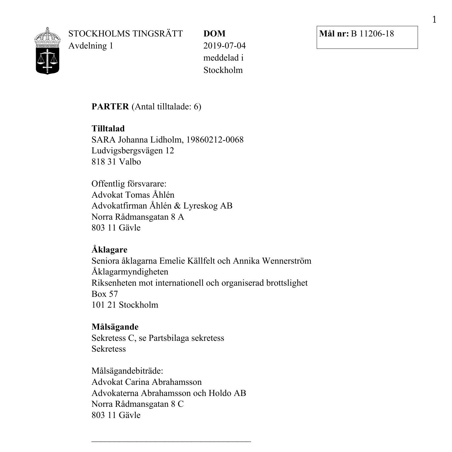 Stockholms TR B 11206-18 Aktbil 472, DOM - Magnus Berntsson, Lars B.pdf | DocDroid