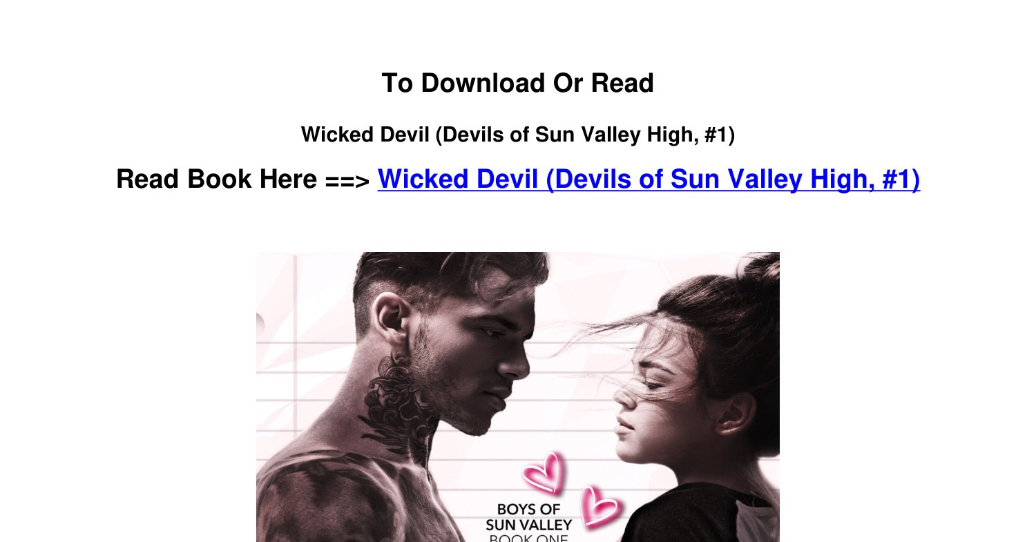EPUB Download Wicked Devil Devils of Sun Valley High 1 By Daniela ...