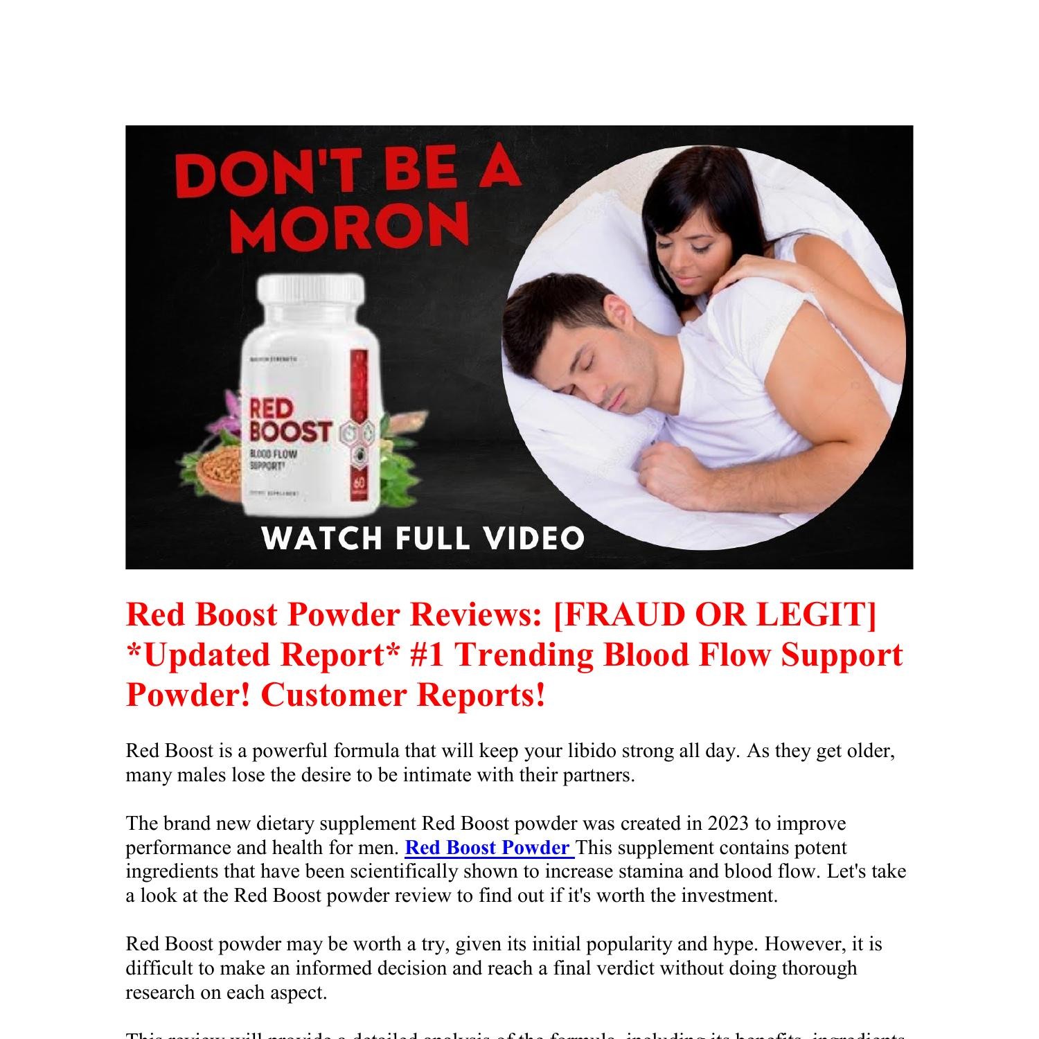 Red Boost Powder Benefits.pdf | DocDroid