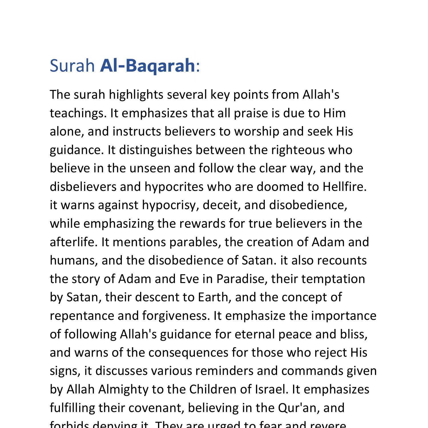 summary of the quran.pdf | DocDroid