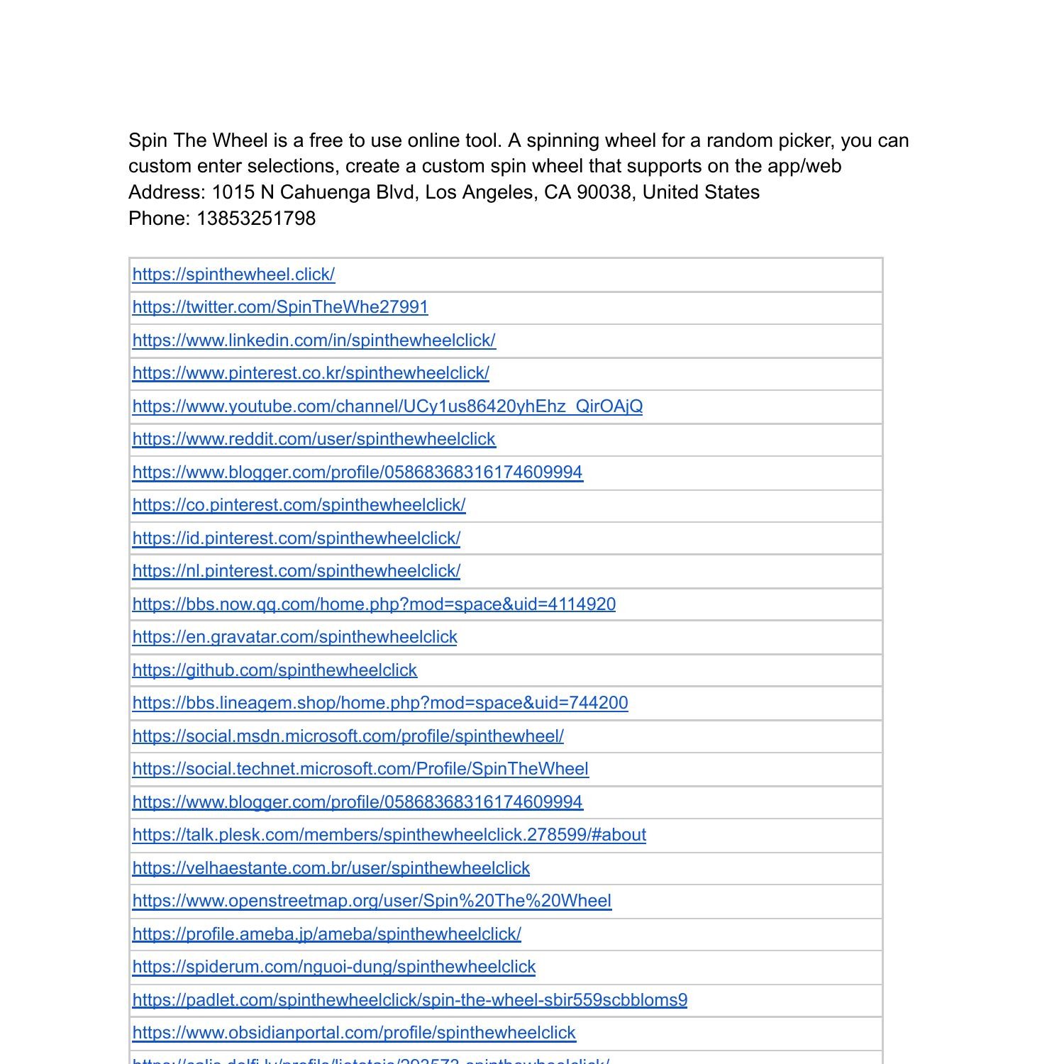 Spin The Wheel.pdf | DocDroid