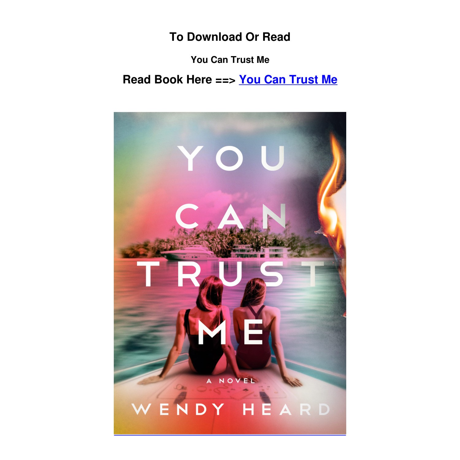 ePub DOWNLOAD You Can Trust Me BY Wendy Heard.pdf | DocDroid