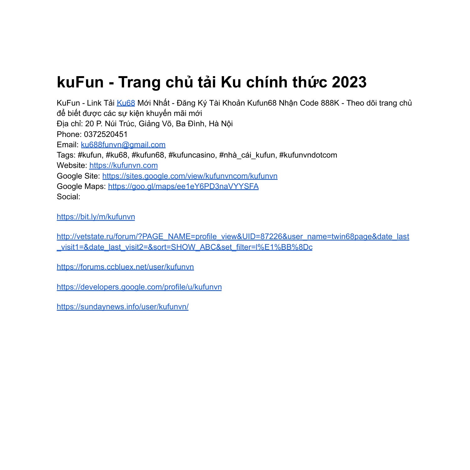 kuFun - Trang chủ tải Ku chính thức 2023.pdf | DocDroid
