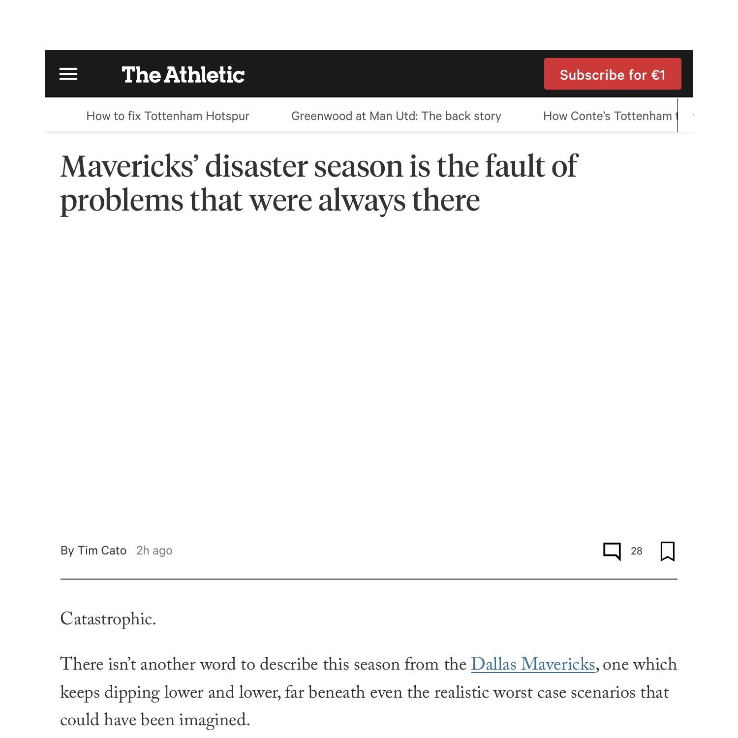Mavericks’ disaster season is the fault of problems that were always ...