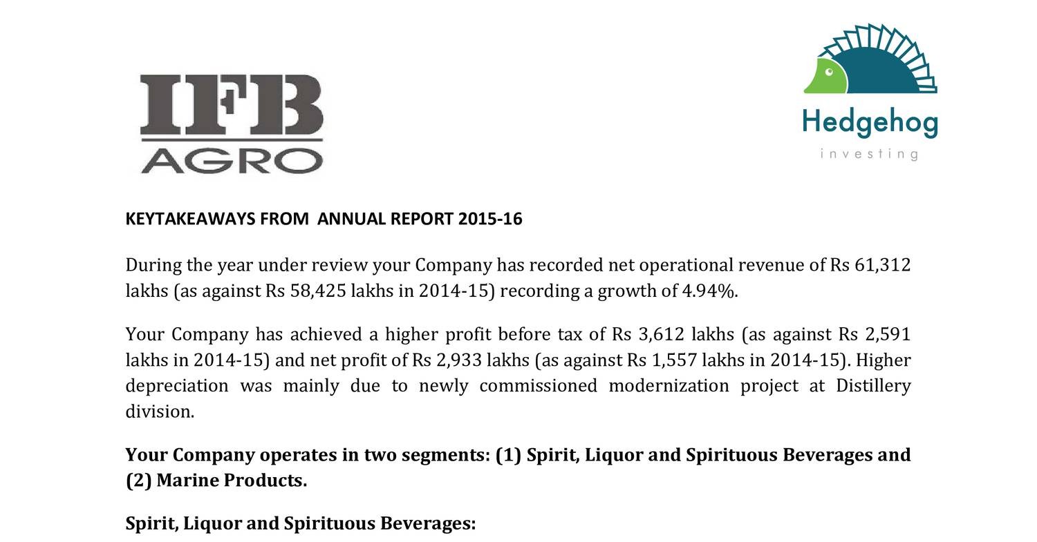 IFB Agro Industries Ltd 2015-16.pdf | DocDroid