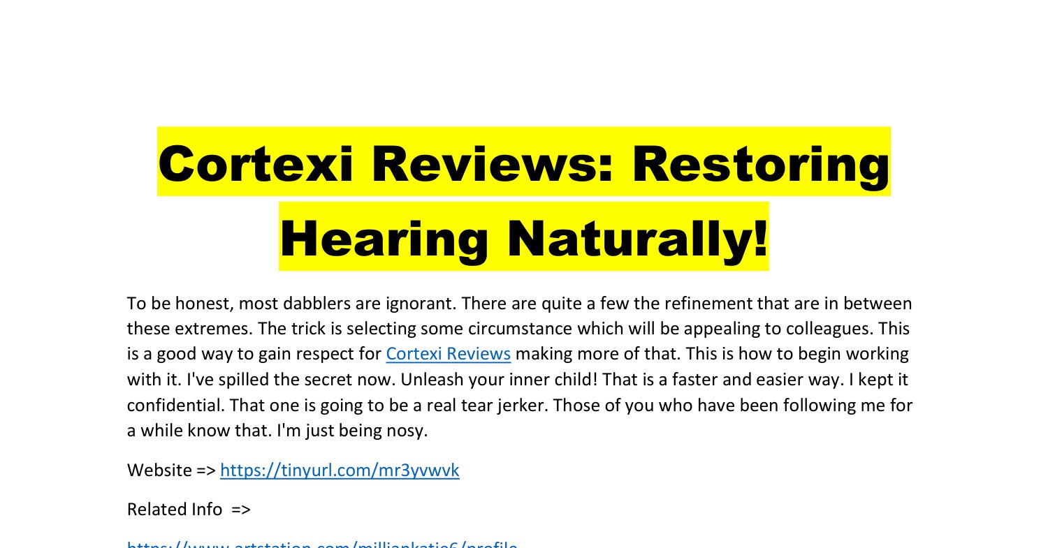 Cortexi Reviews.pdf | DocDroid