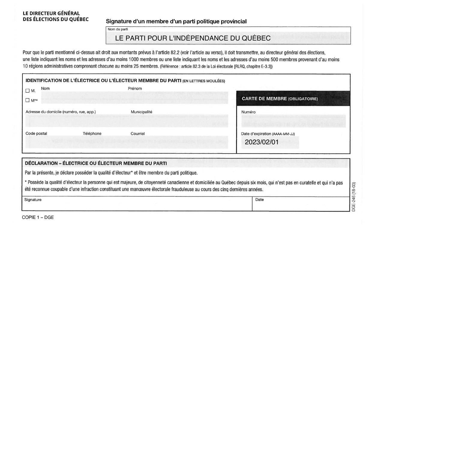 Élections Québec. Formulaire Membre.pdf | DocDroid