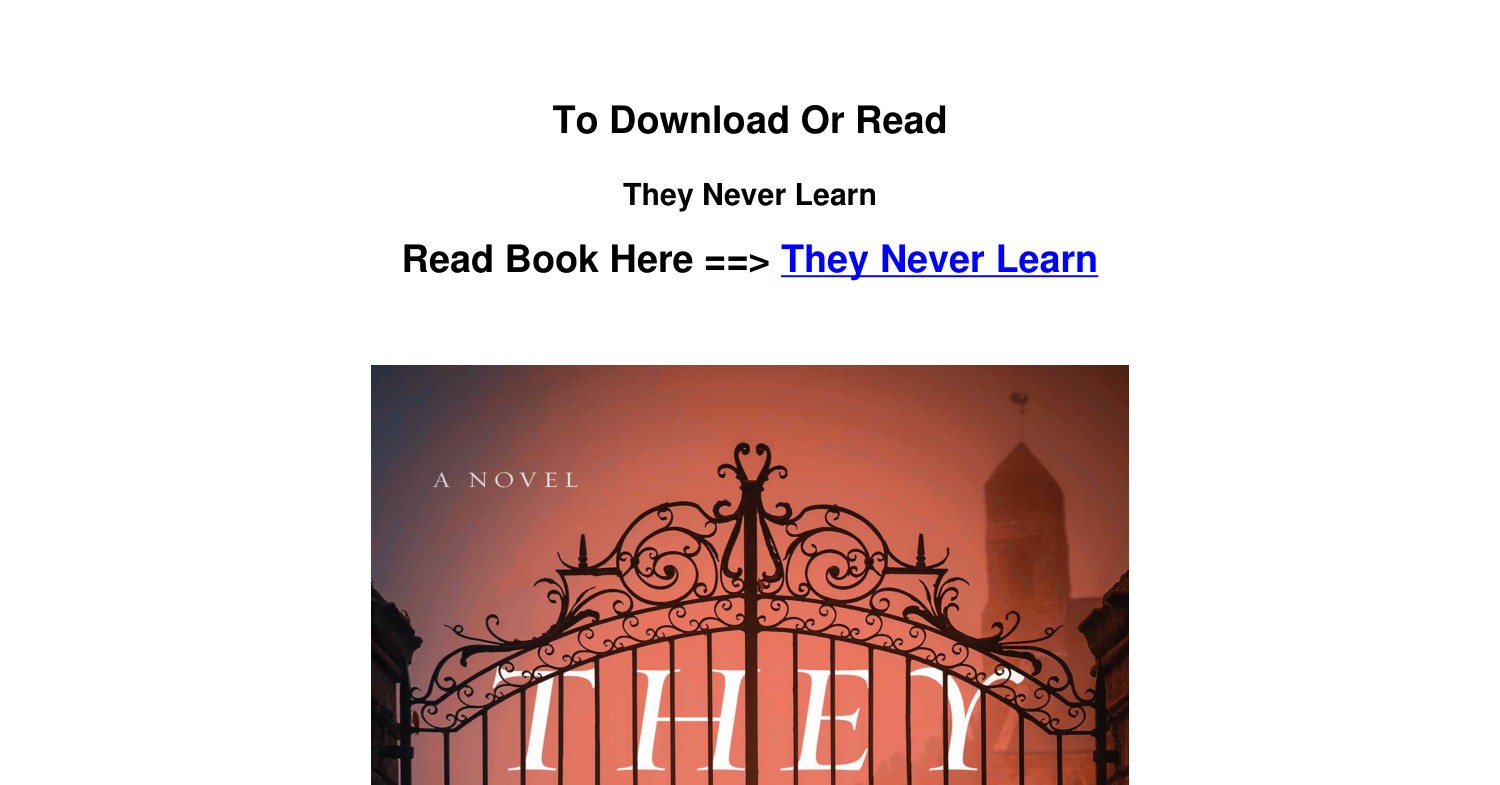 download ePub They Never Learn By Layne Fargo.pdf | DocDroid