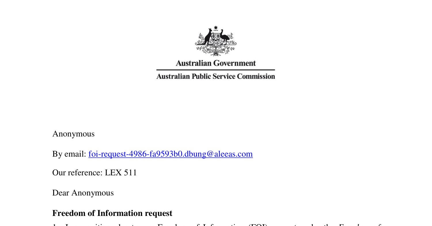 LEX 511 - Australian Public Service Commission FOI decision.pdf | DocDroid