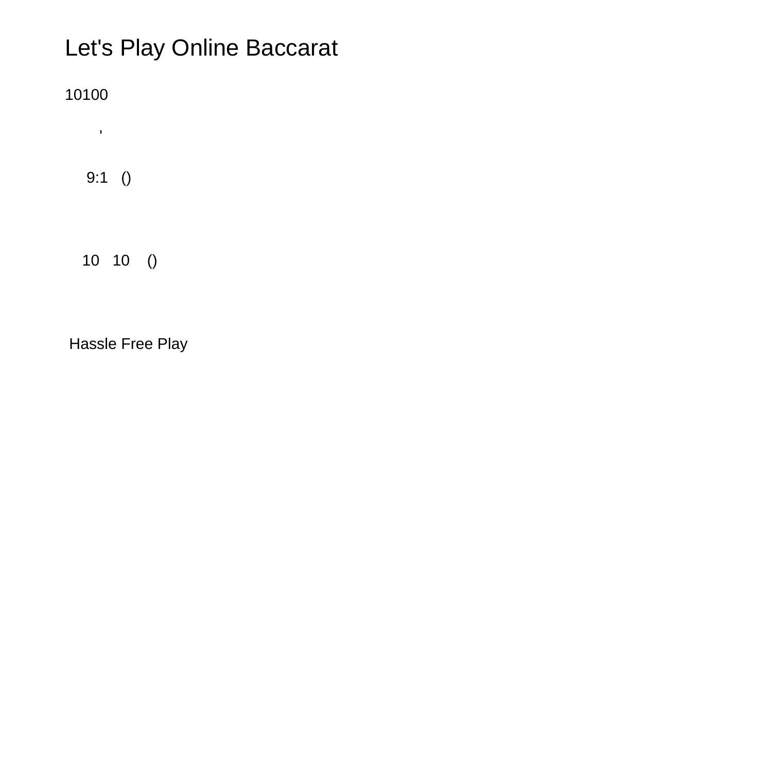 Lets Play Online Baccaratzpwek.pdf.pdf | DocDroid