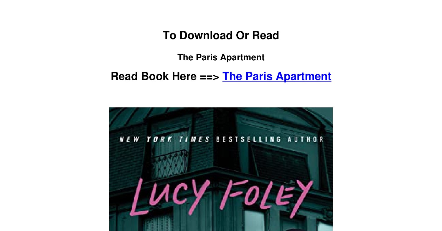 download EPub The Paris Apartment By Lucy Foley.pdf | DocDroid