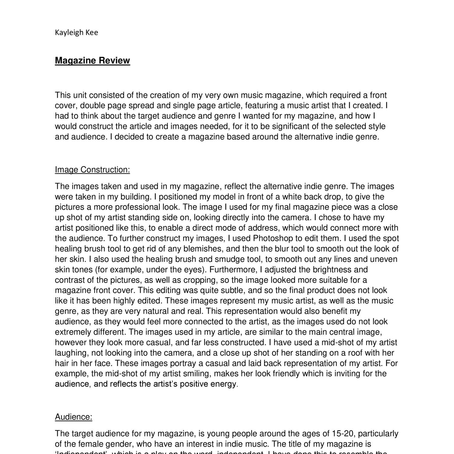 Magazine Review.docx | DocDroid