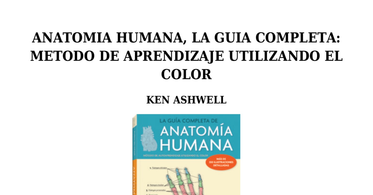 Anatomia Humana La Guia Pdf Docdroid