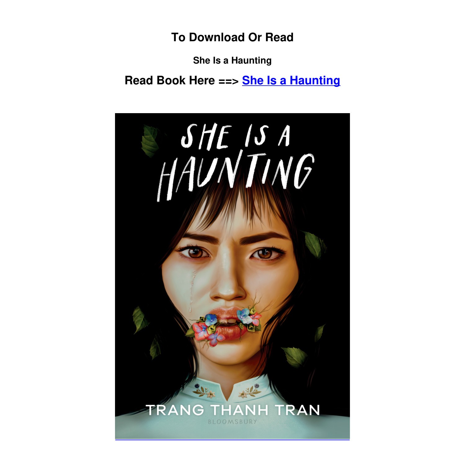 EPUB download She Is a Haunting by Trang Thanh Tran.pdf | DocDroid