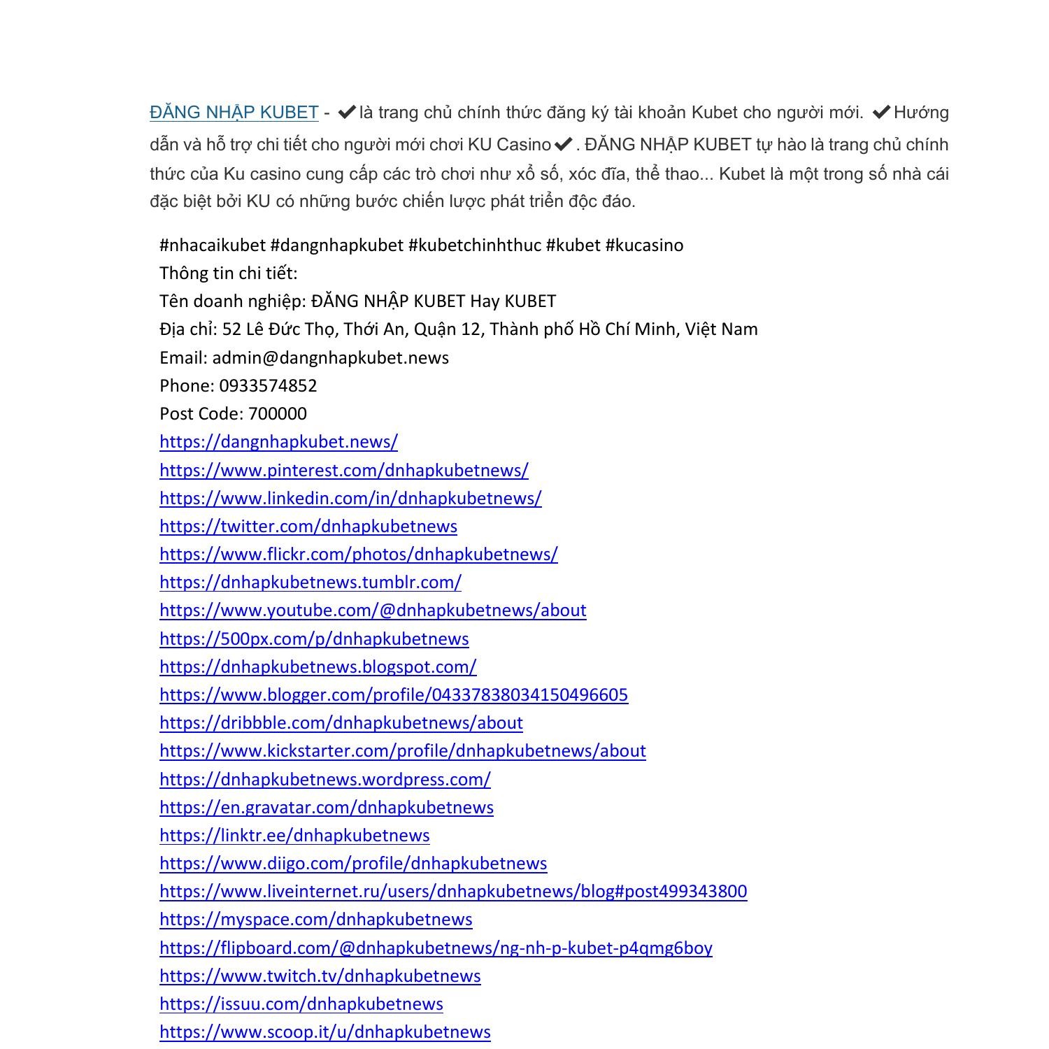 ĐĂNG NHẬP KUBET.docx | DocDroid