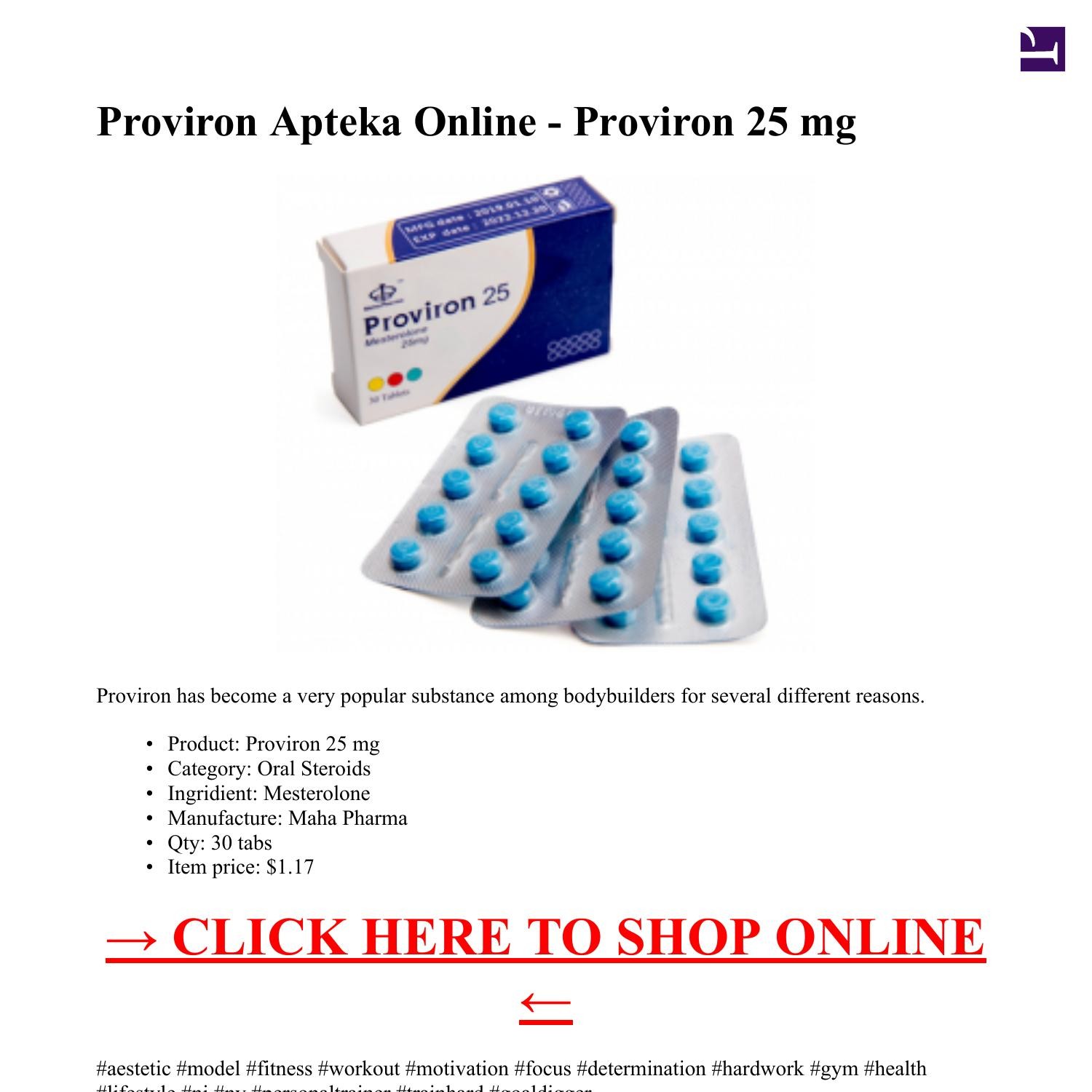 Proviron Apteka Online - Proviron 25 mg 30 tabs .pdf | DocDroid