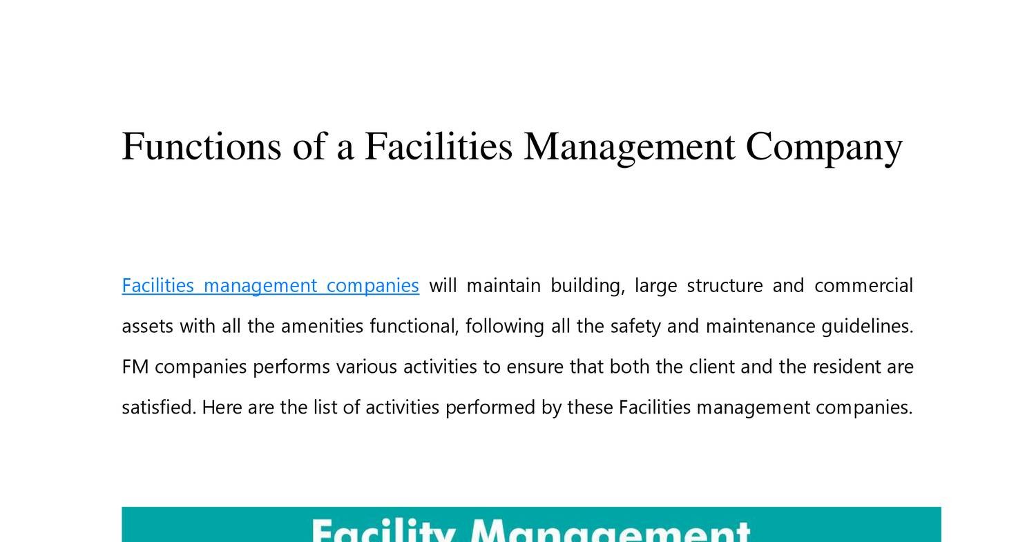 Functions of a Facilities Management Company.pdf | DocDroid