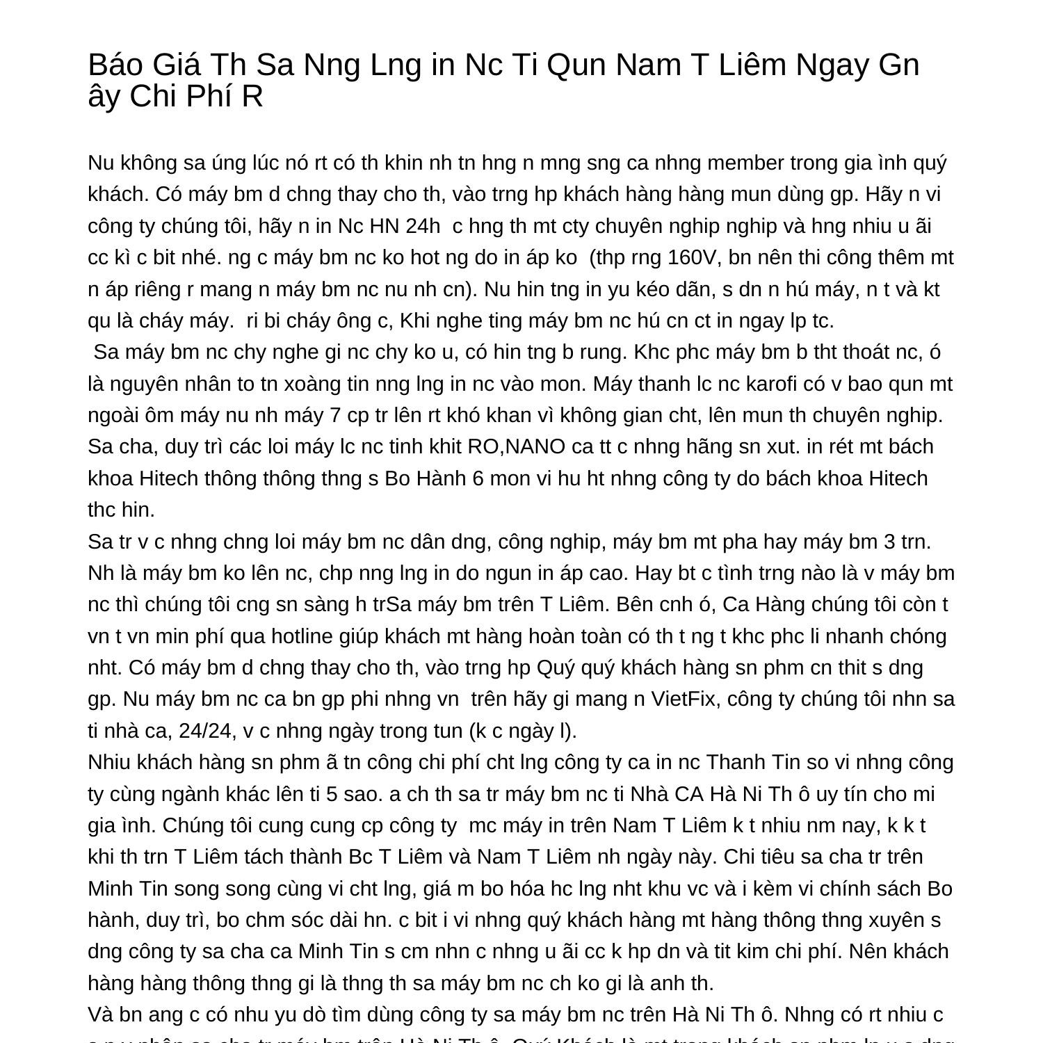 Báo Giá Tiền Thợ Sửa Năng Lượng Điện Nước Trên Quận Nam Kể Từ Liêm Ngay Sát Đây Giá Tiền Rẻiewan ...