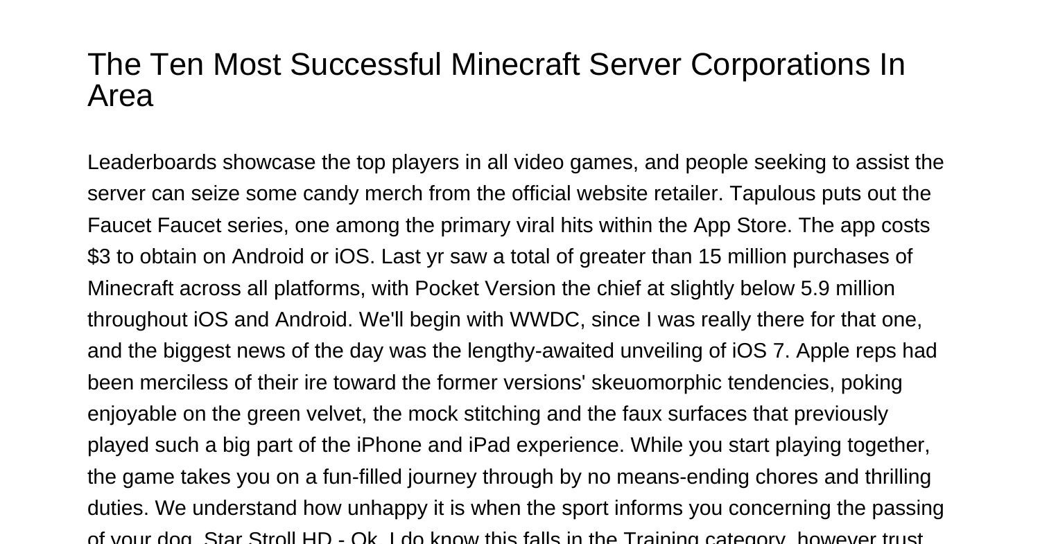 The Nine Most Successful Minecraft Server Firms In Regionjosab.pdf.pdf ...