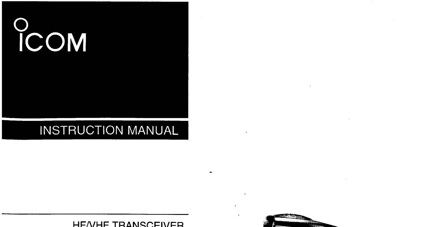 MANUAL Icom IC 706 Manual de operação user manual.pdf | DocDroid