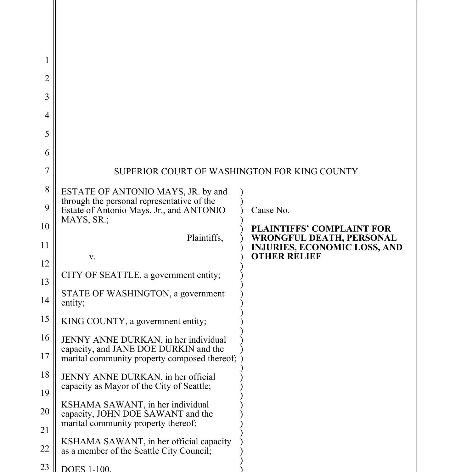 Complaint Antonio Mays, Jr..pdf | DocDroid