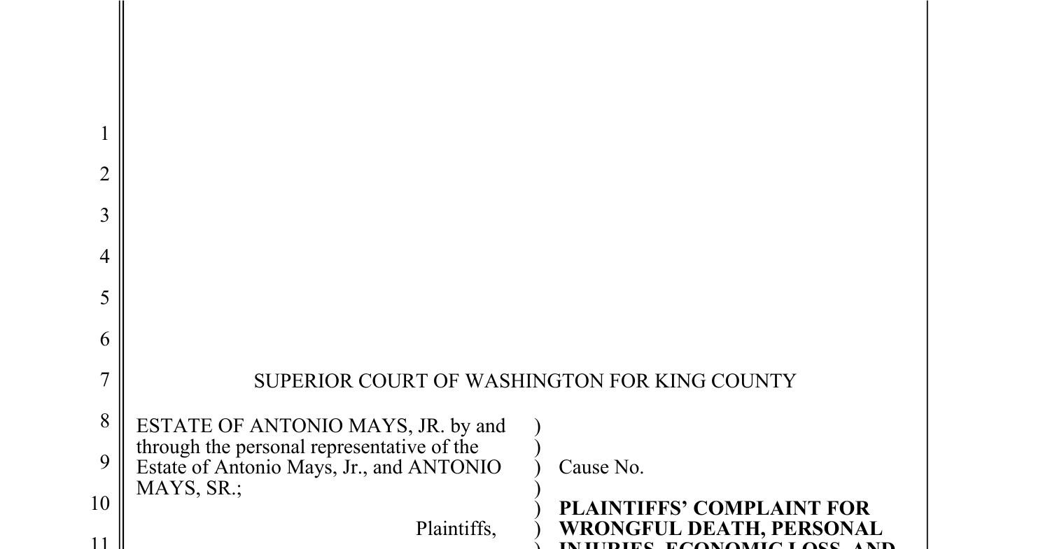 Complaint Antonio Mays, Jr..pdf | DocDroid