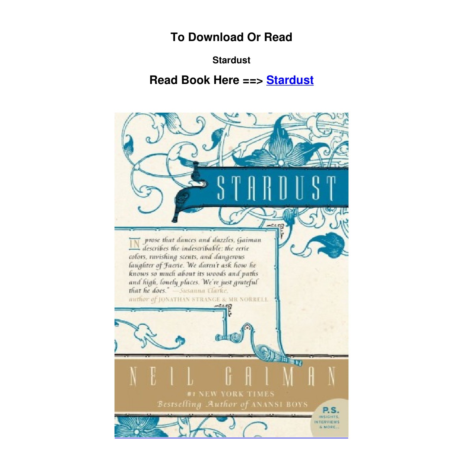 PDF download Stardust by Neil Gaiman.pdf | DocDroid