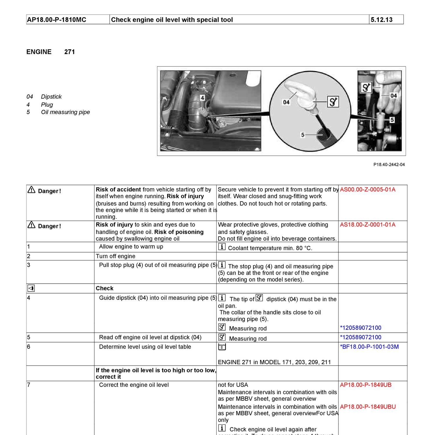 Check engine oil level with special tool.pdf | DocDroid