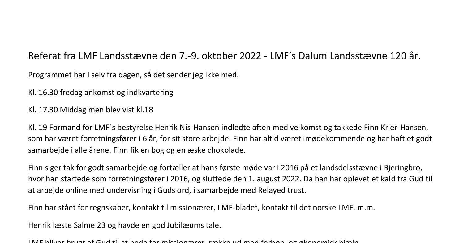 Referat fra LMF Landsstævne den 7-9 oktober 2022.pdf | DocDroid