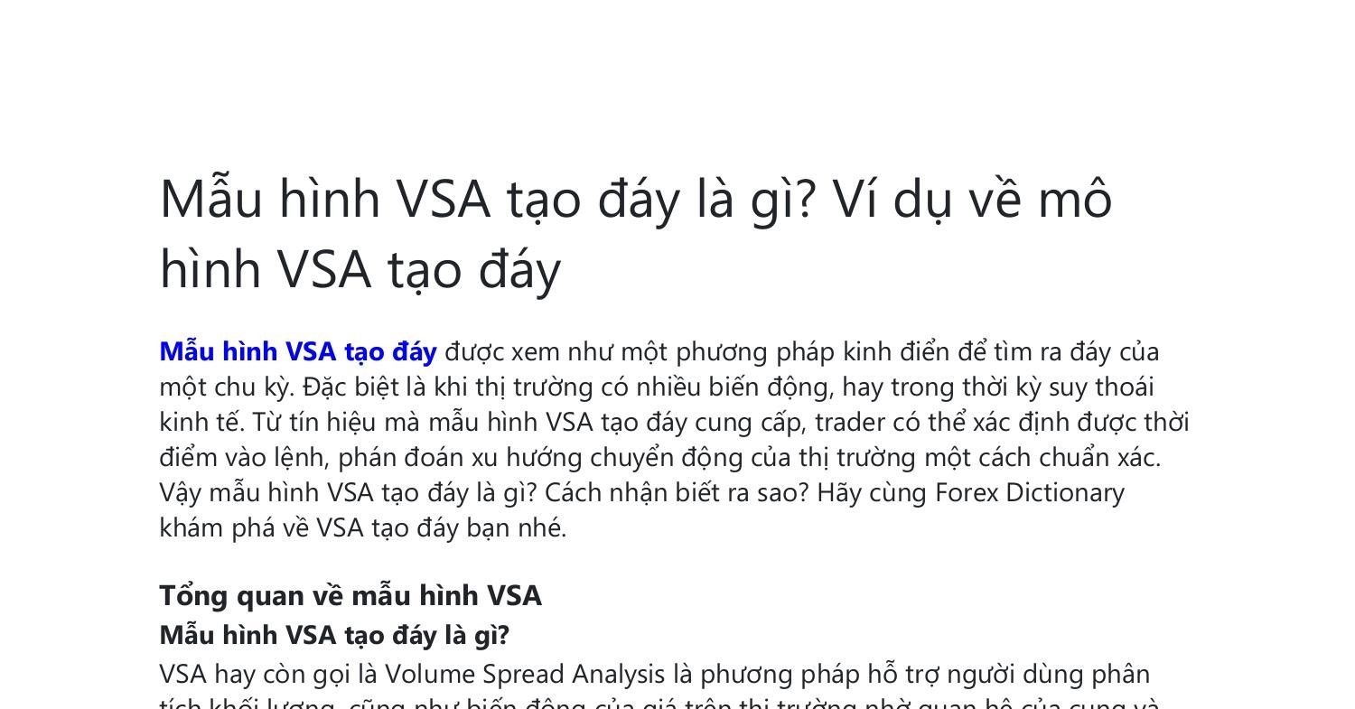 Mẫu hình VSA tạo đáy là gì.docx | DocDroid