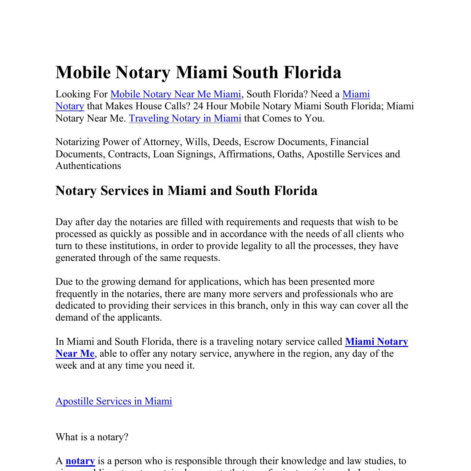 Mobile Notary Miami South Florida - Word.pdf | DocDroid