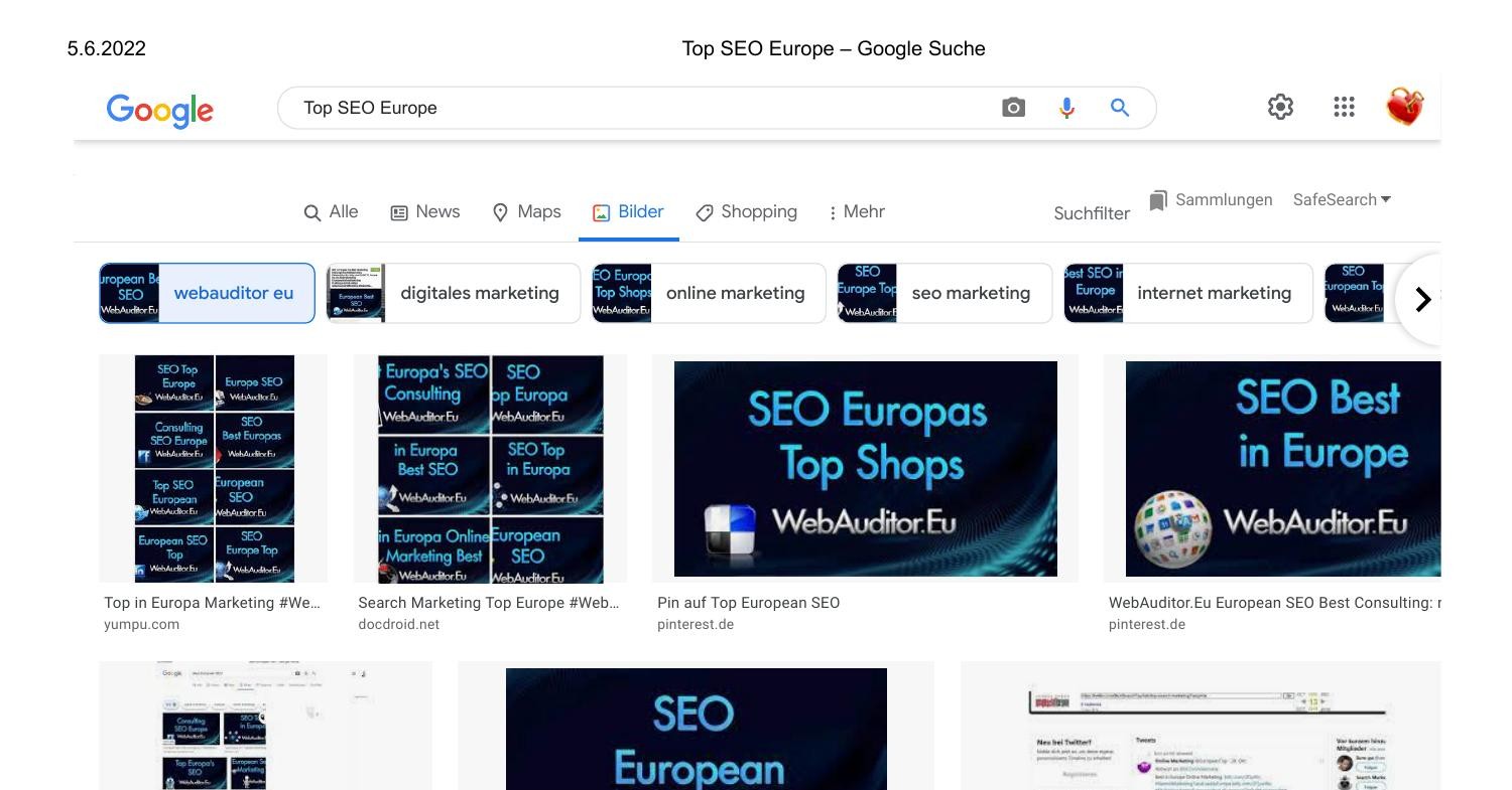 Top SEO Europe – Google Suche #WebAuditor.Eu Consulting for European ...