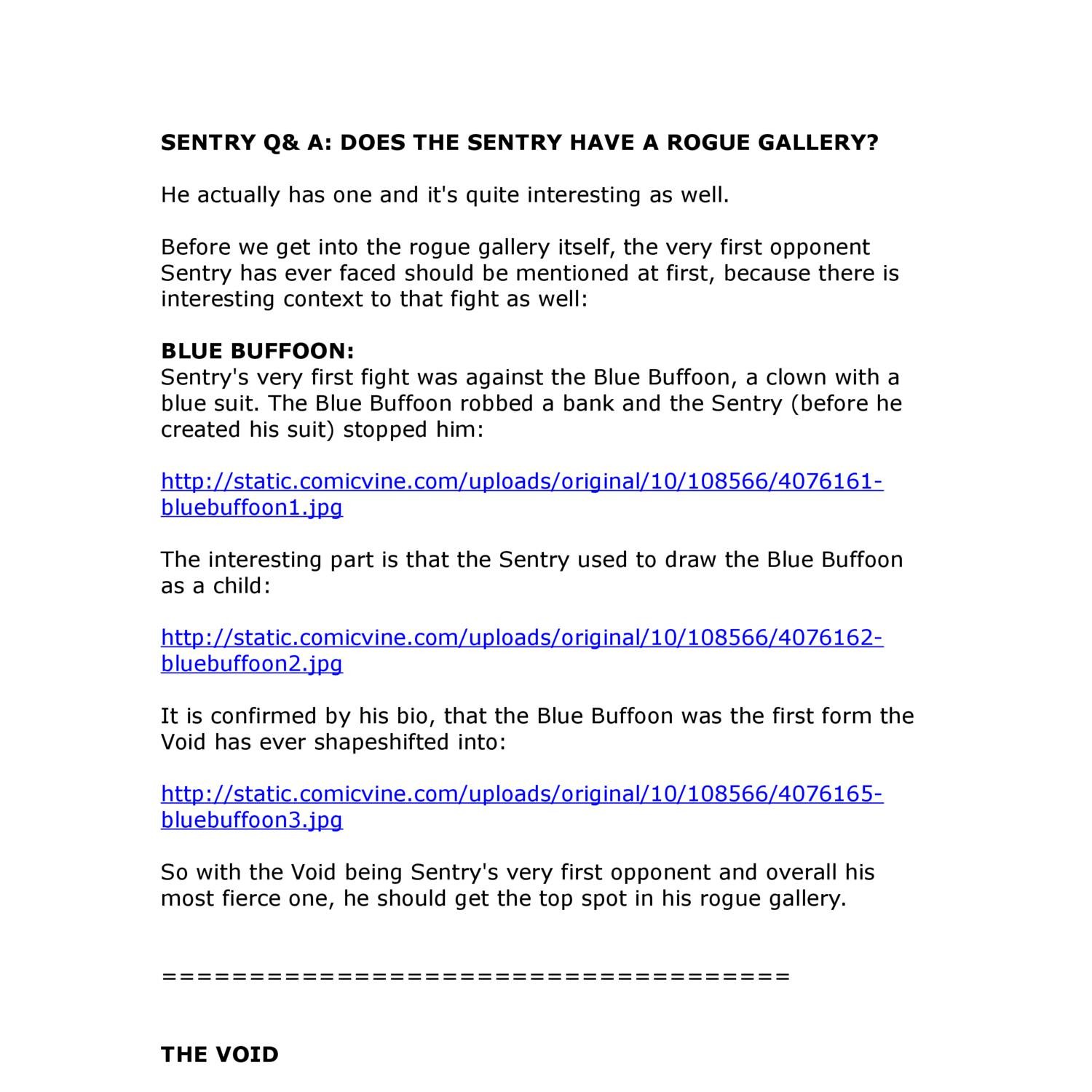 Does the Sentry have a Rogue gallery.rtf | DocDroid