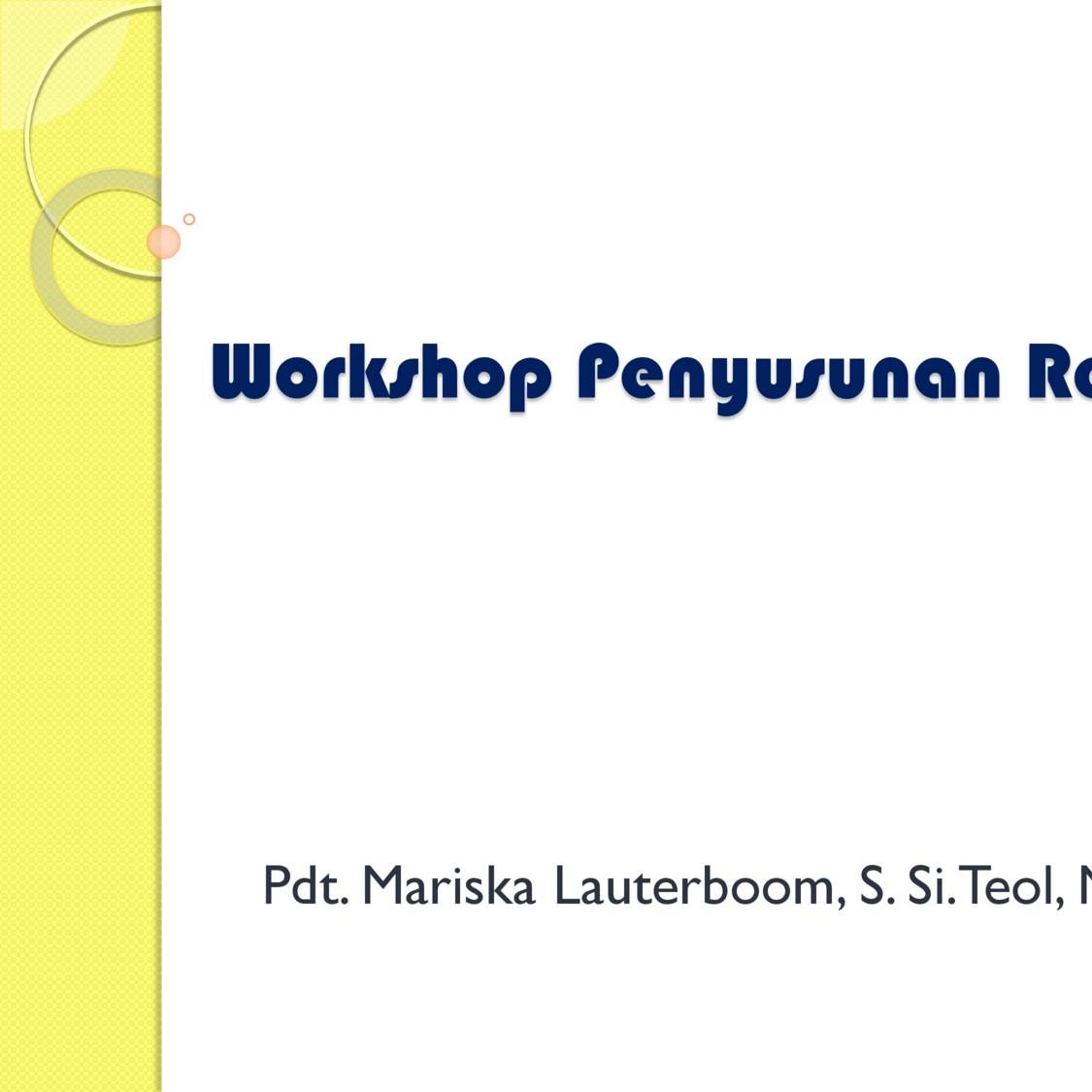 Workshop Penyusunan Renungan.pptx | DocDroid