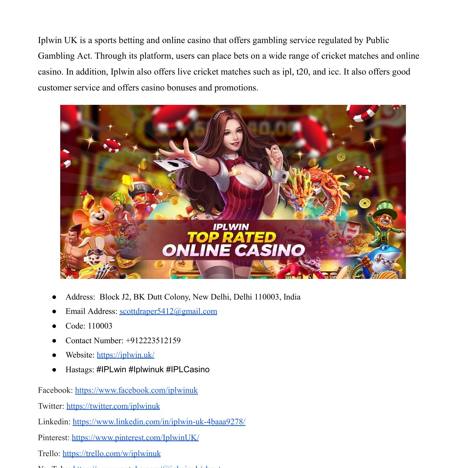 Iplwin Casino_ New Players Get a 50% Reload Bonus up to ₹8888.pdf | DocDroid